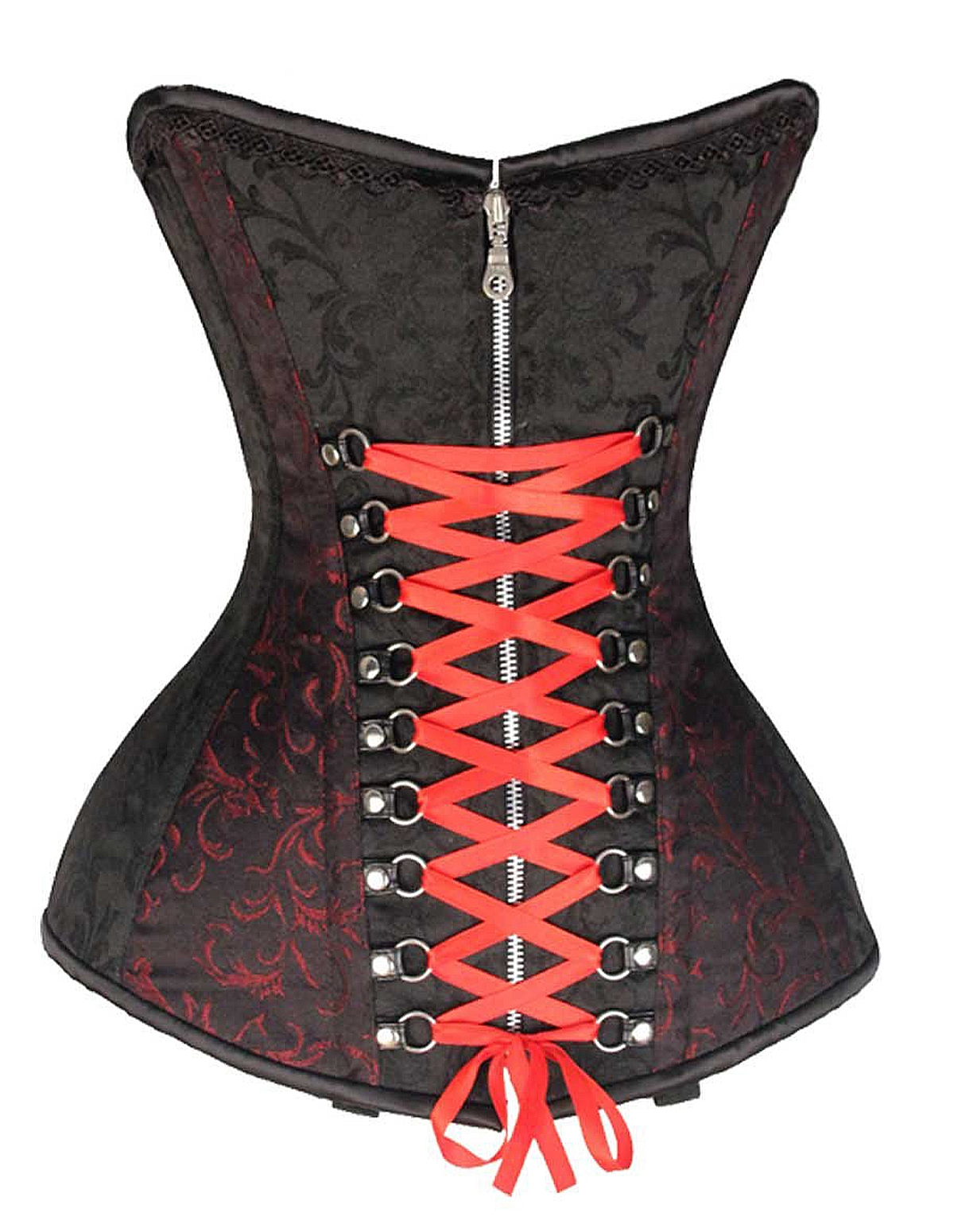 Betty Lace Up Plus Size Corset W/ Zipper - VC1407-04204 | Lover's Lane