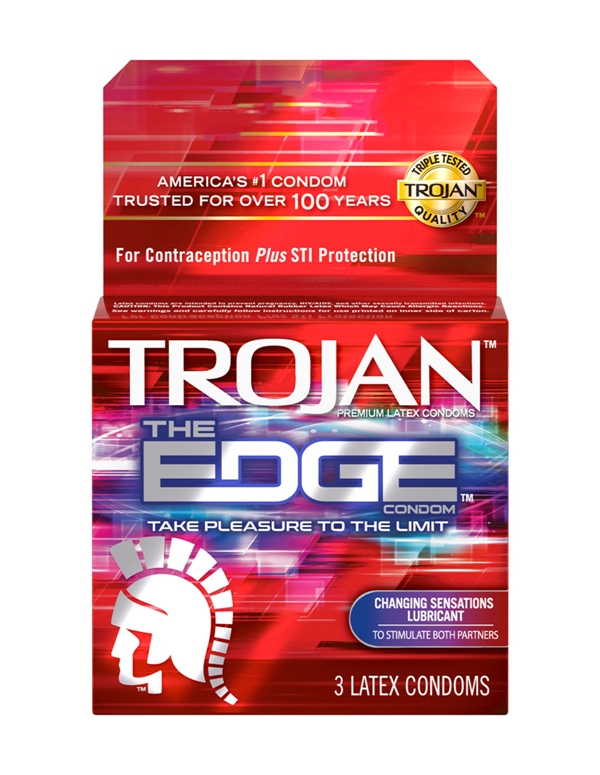 TROJAN THE EDGE 3 PACK - 01651-05306 | Lover's Lane