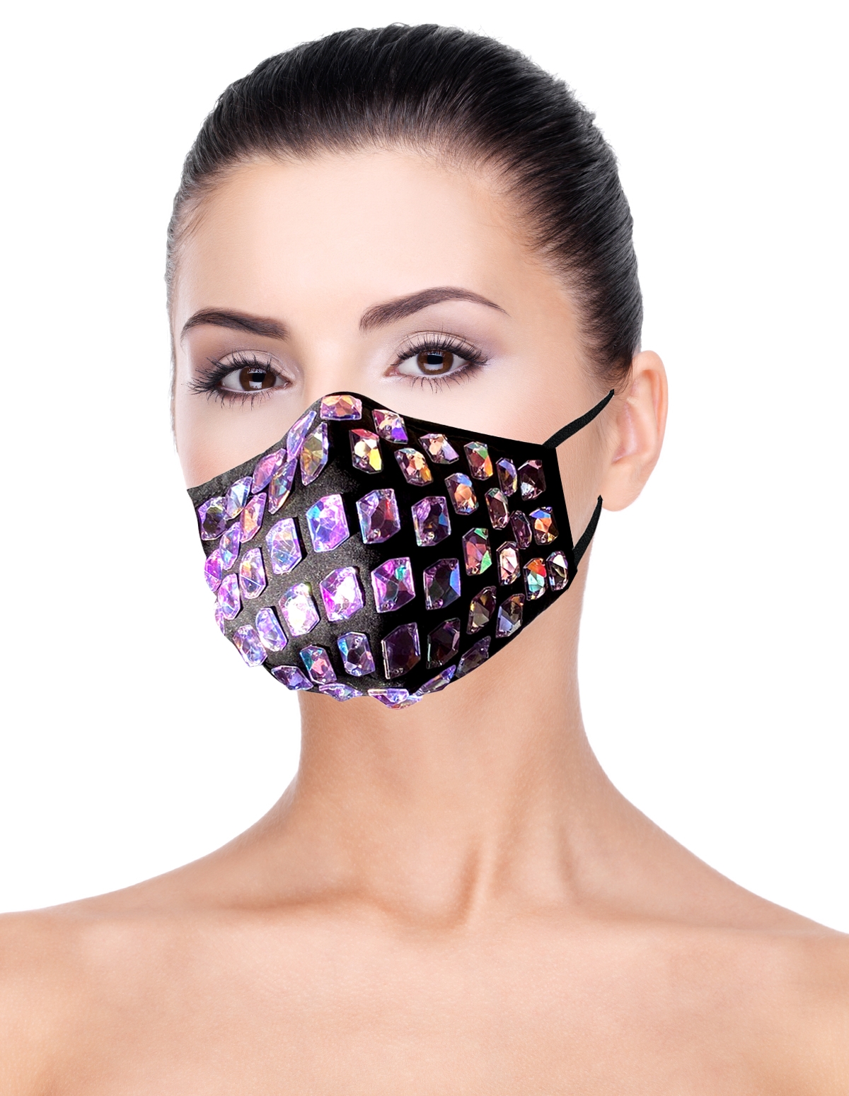 Stone Face Mask - JMSK-PUR-002-04208 | Lover's Lane