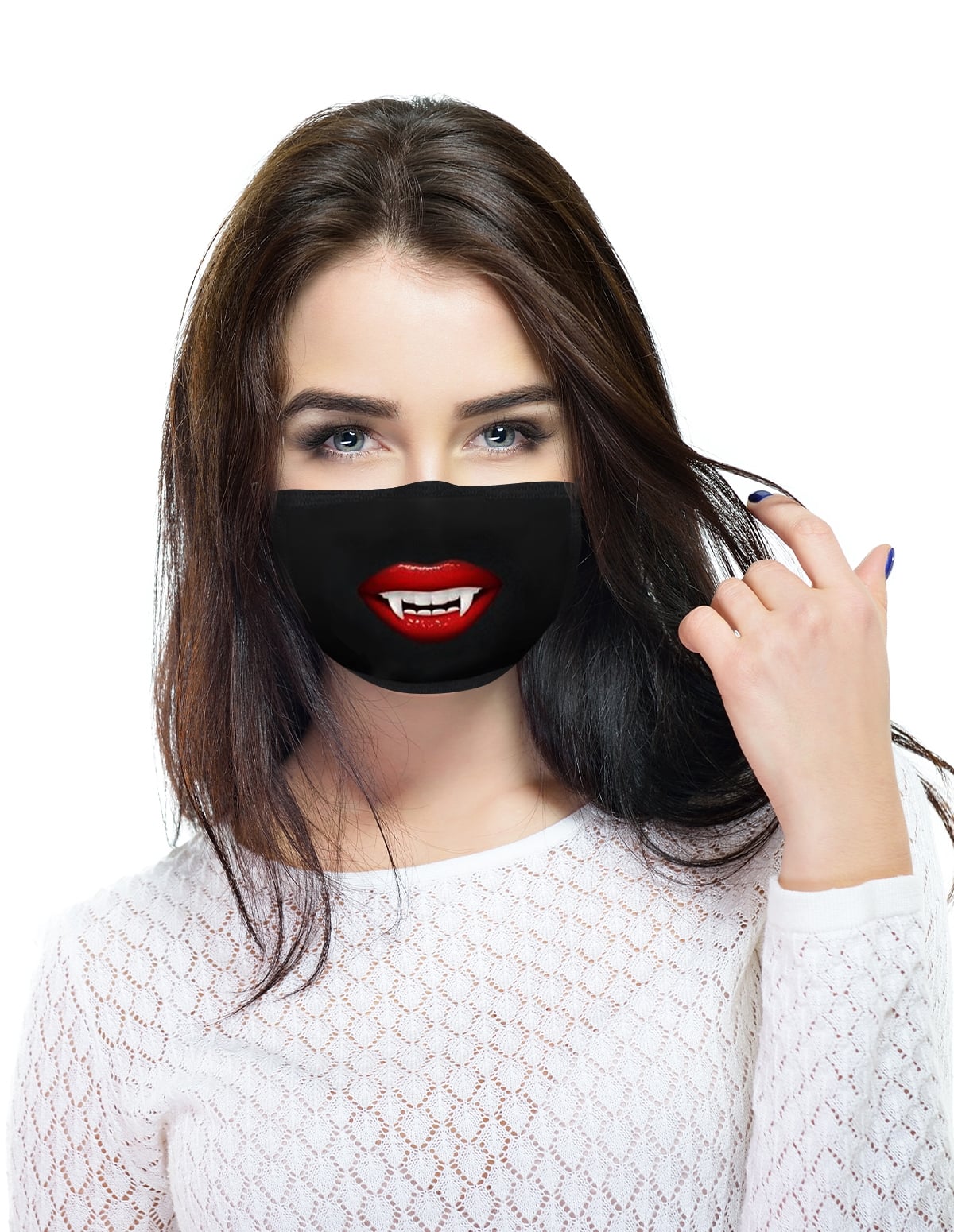 Mouth W/Fangs Face Mask - MSK-453-04150 | Lover's Lane
