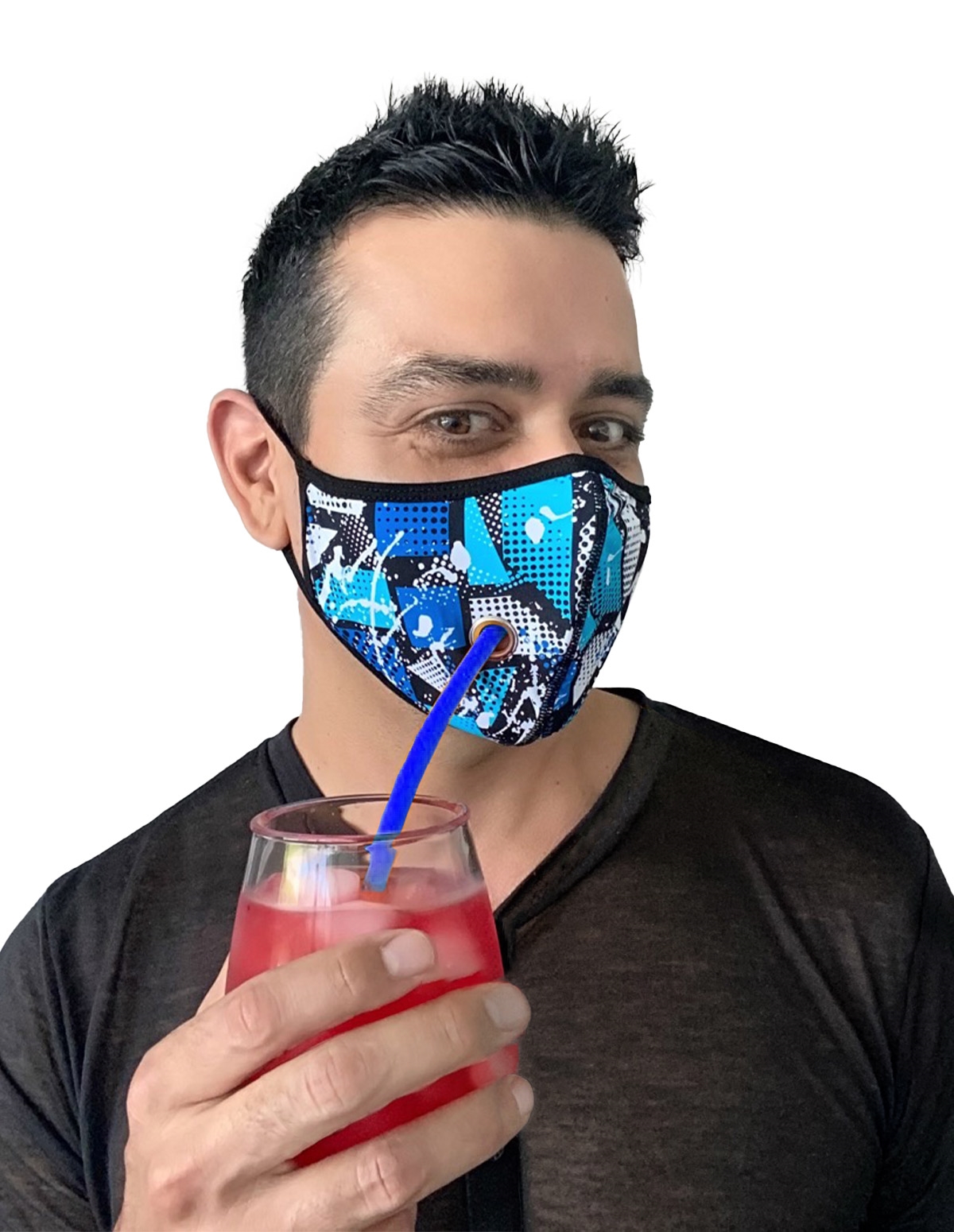 Safer Outdoor Dining Shockwave Face Mask | Lover's Lane