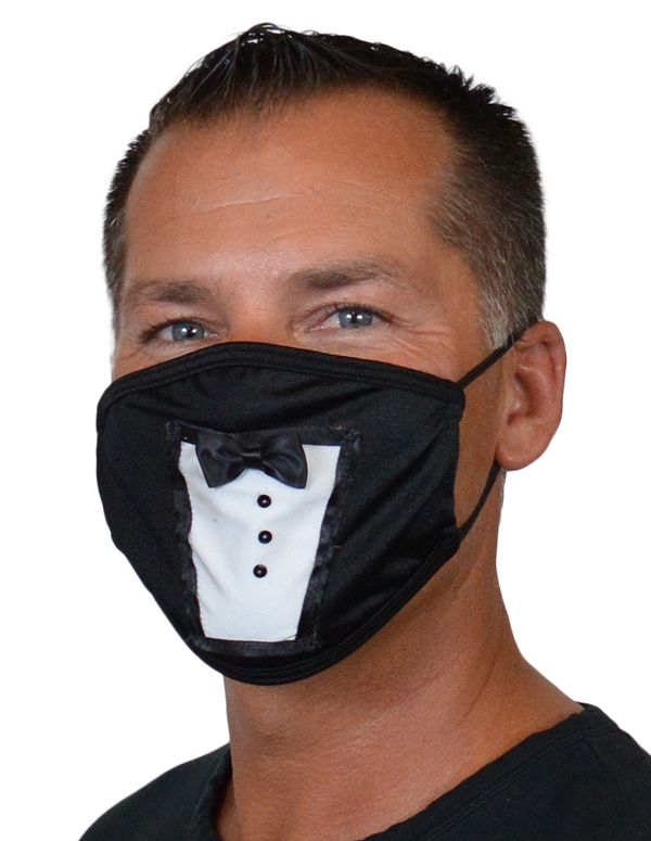 Tuxedo Face Mask - M241-04059 | Lover's Lane