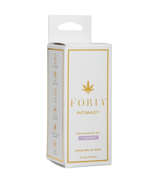 Foria - Intimacy Massage Oil Lavender 200Mg Cbd - 4580-05-BX-03017 ...