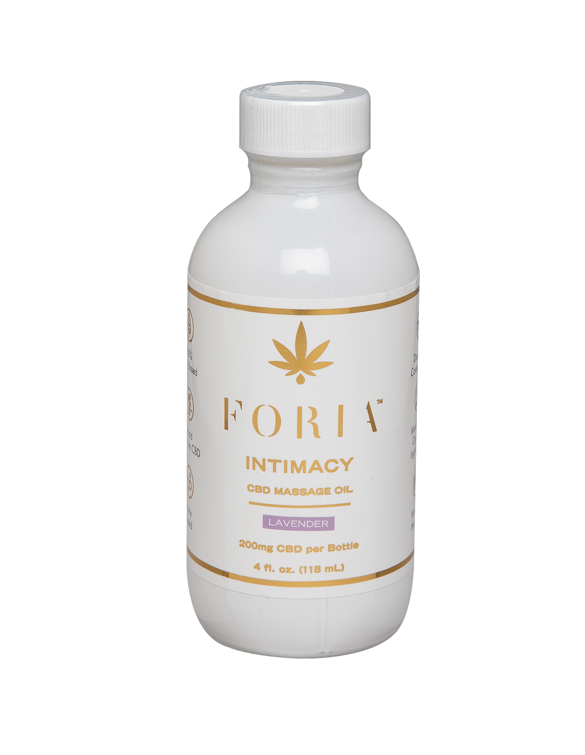 Foria - Intimacy Massage Oil Lavender 200Mg Cbd - 4580-05-BX-03017 ...