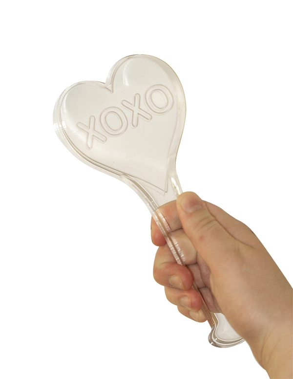 Acrylic Xoxo Mini Heart Paddle Glutton For Punishment - XOXOMINI-05869 ...