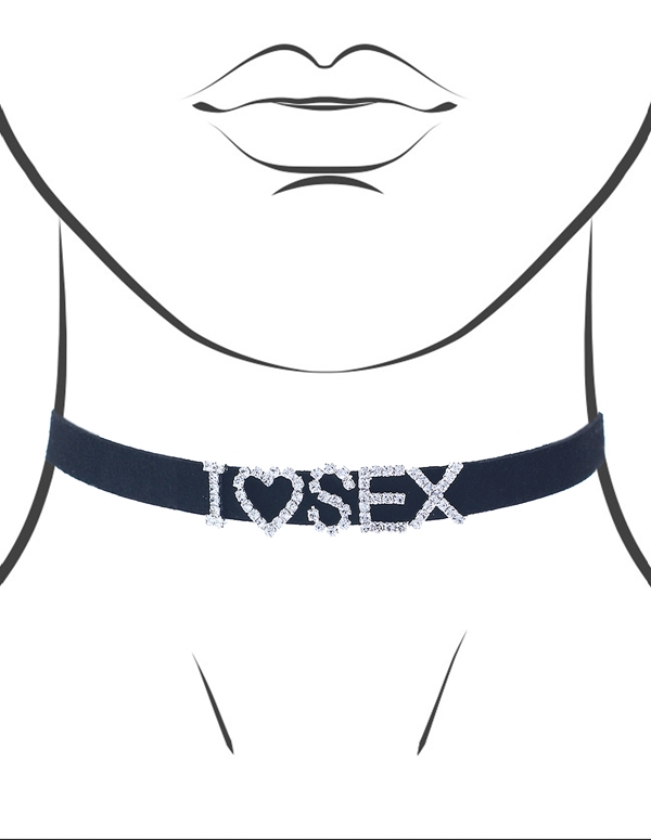 I Heart Sex Choker 8700 05839 Lovers Lane