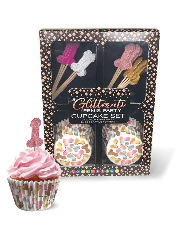 Glitterati Penis Party Cupcake Set - CP.1062-03057 | Lover's Lane