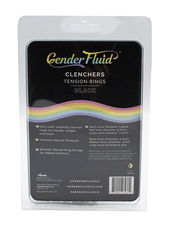 Gender Fluid - Clenchers Tension Ring Set - GF-4370-03168 | Lover's Lane
