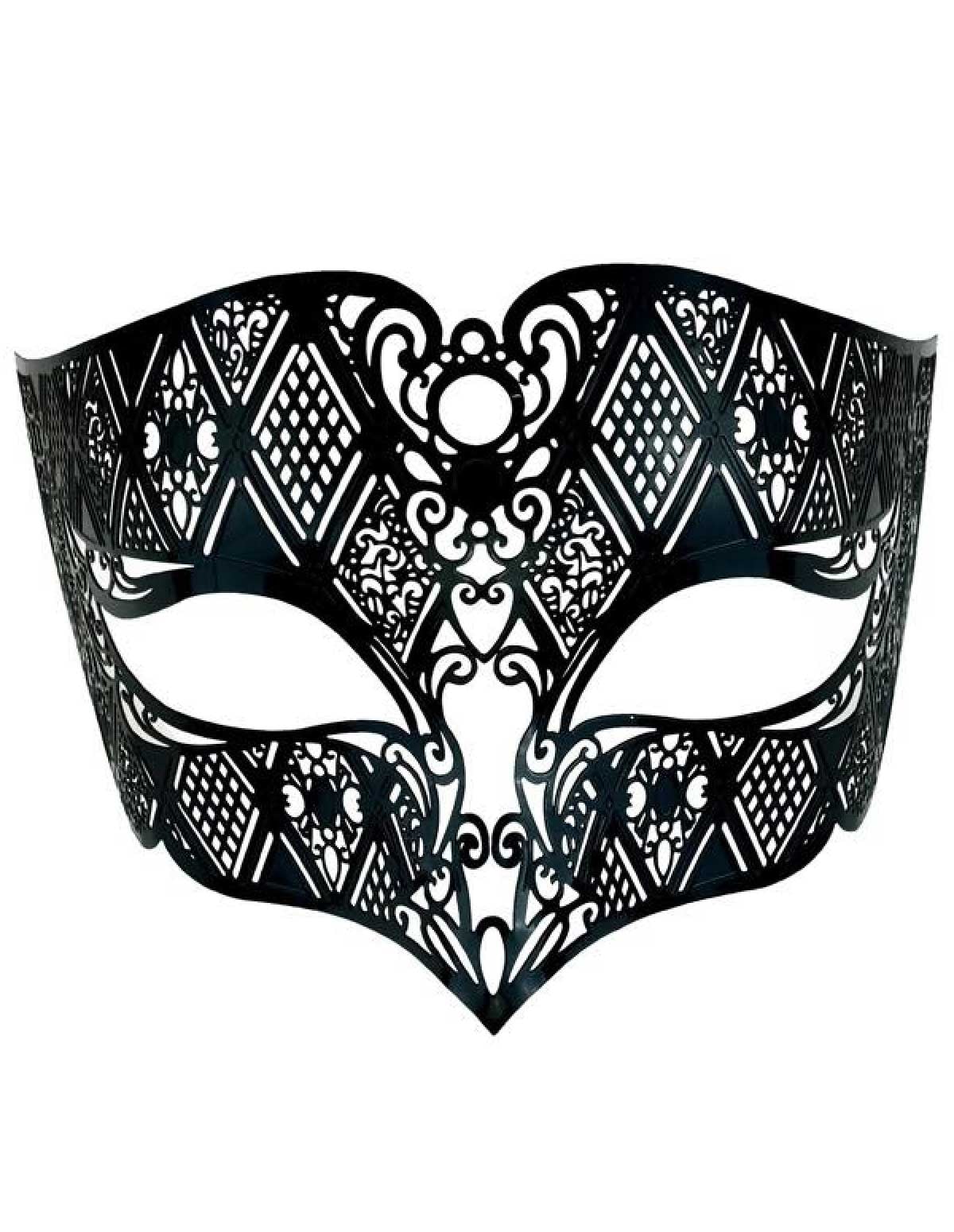 Laser-Cut Metal Mask - M7156BK-05952 | Lover's Lane