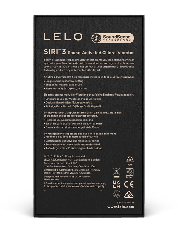 Lelo Siri 3 - 9172-03129 | Lover's Lane